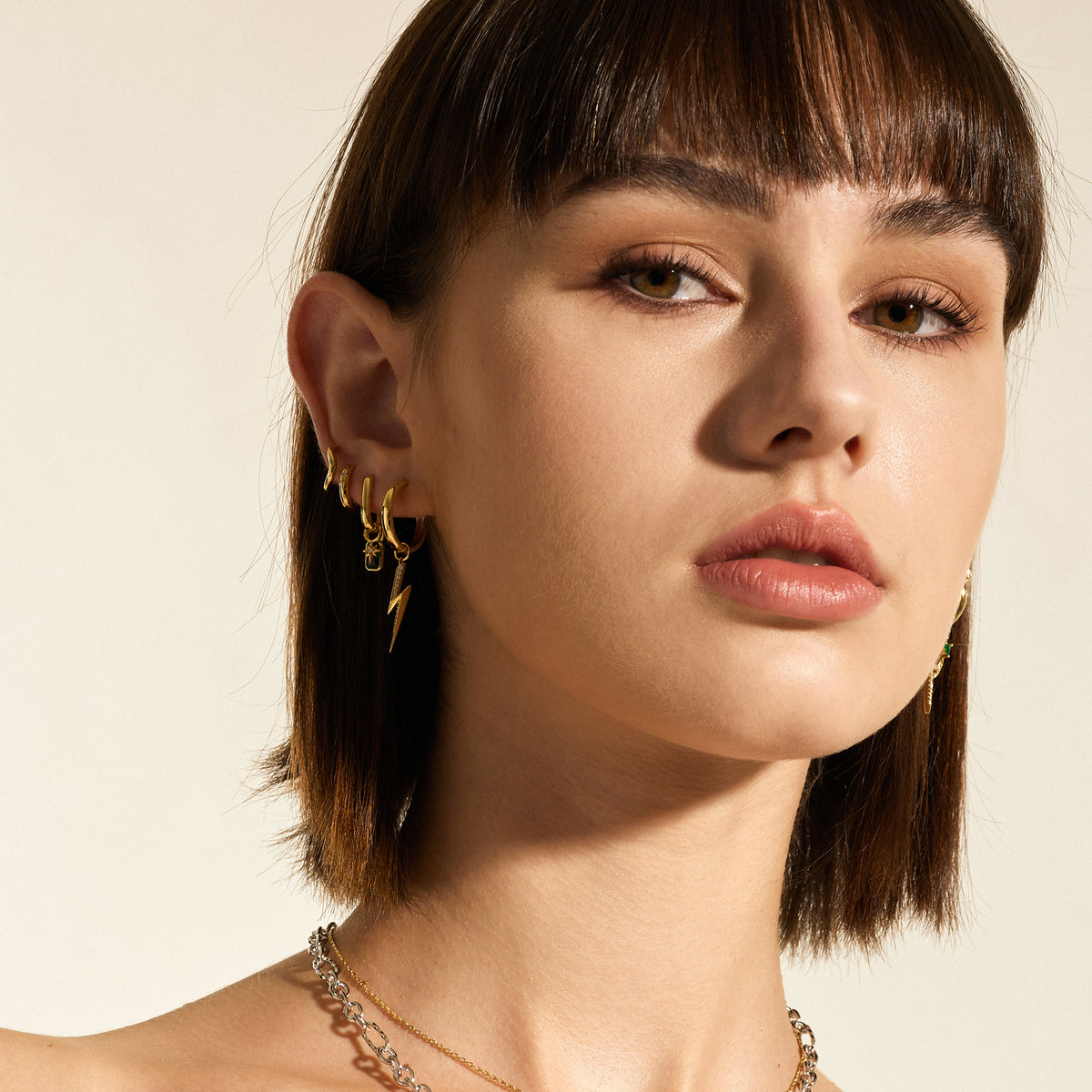 Gold Star Huggie Hoop Earrings – Ania Haie