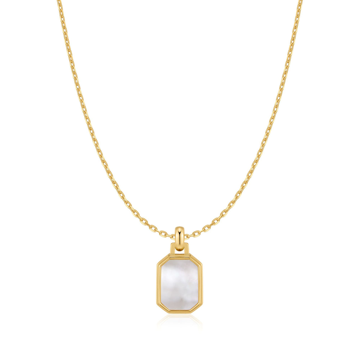 Gold Square Mother-of-Pearl Necklace – Ania Haie