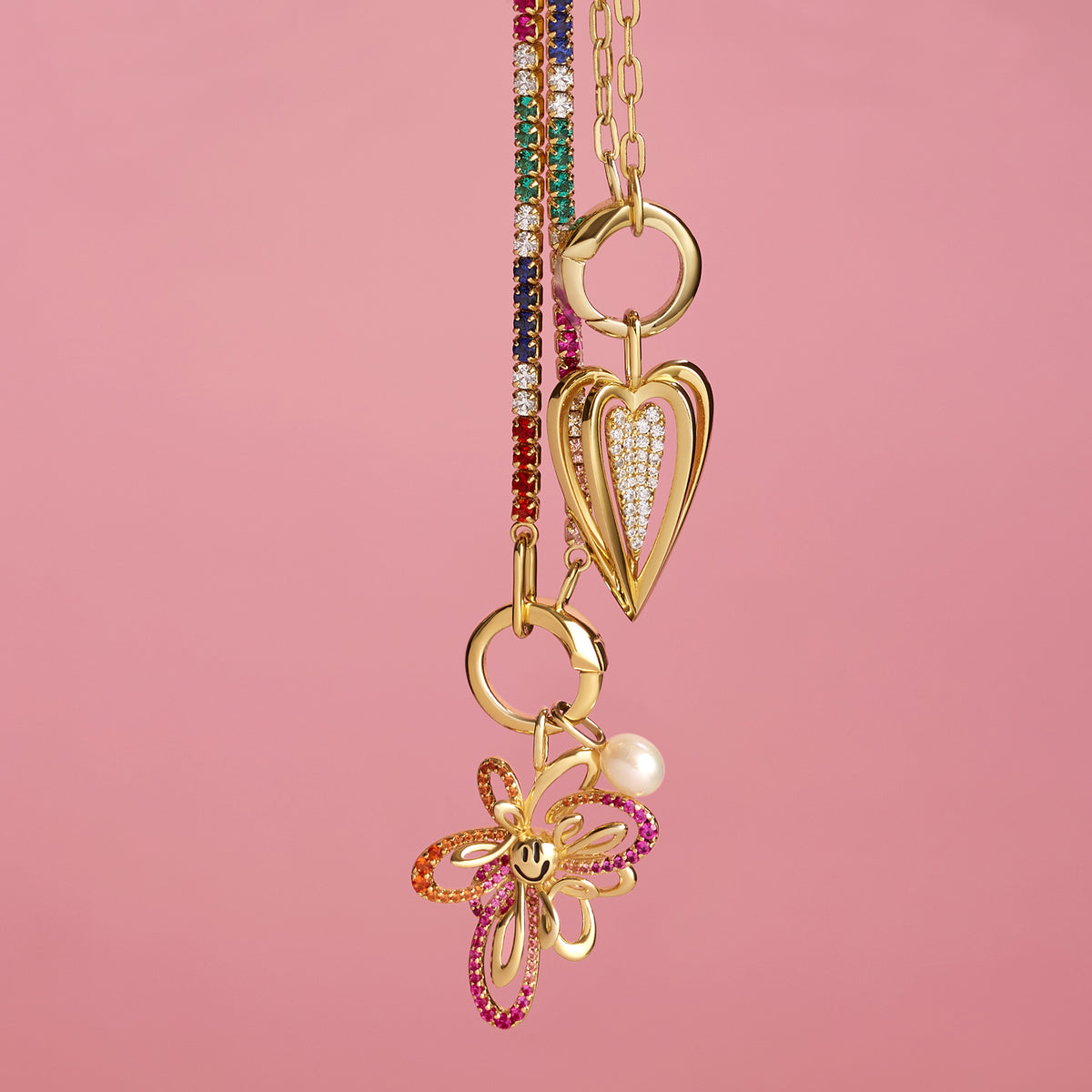 Gold Mini Link Charm Chain Connector Necklace – Ania Haie