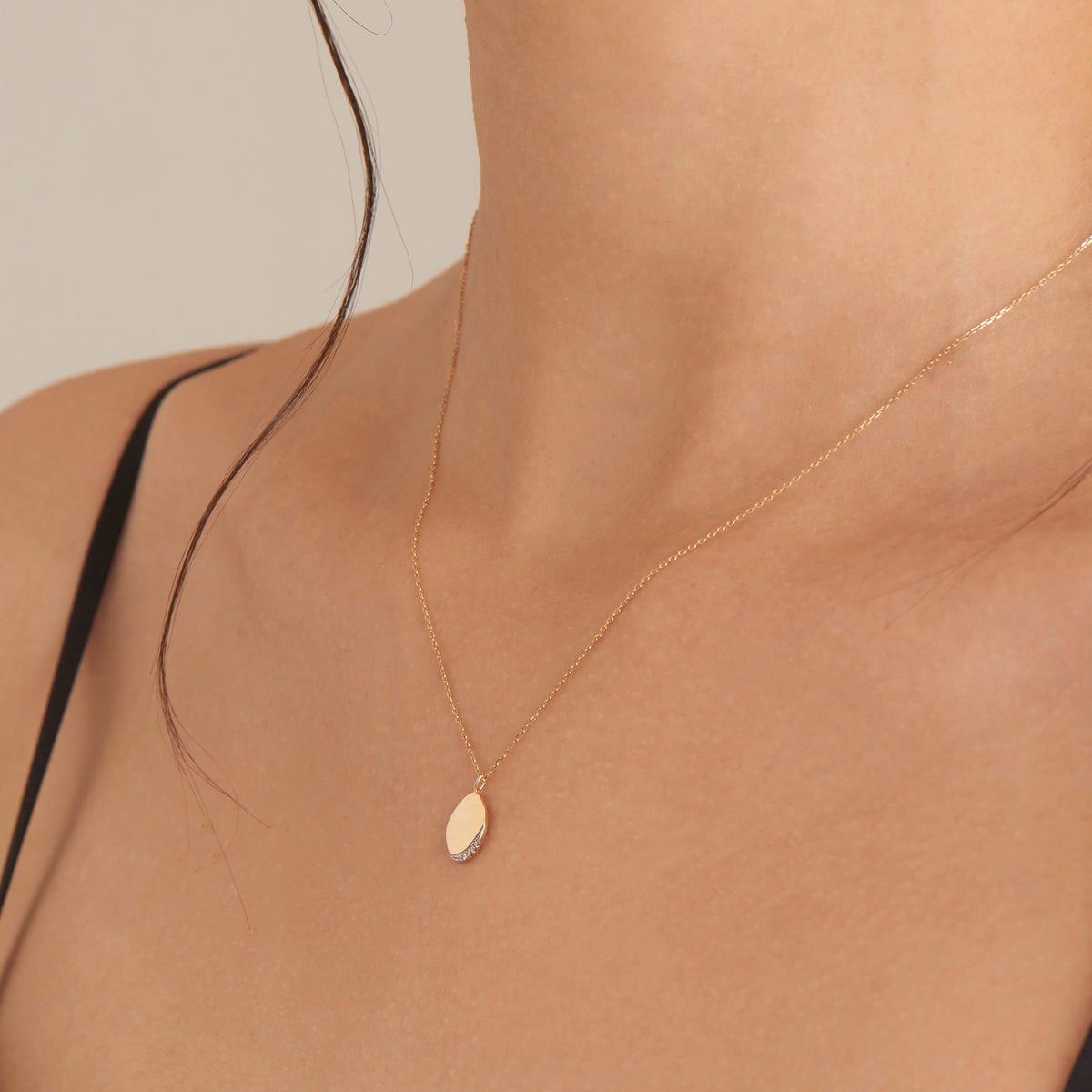 14kt Gold Magma Diamond Pendant Necklace – Ania Haie